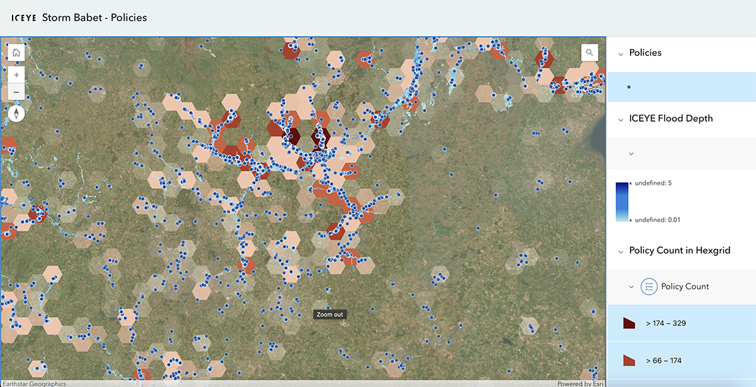 Insurers' guide to accessing and visualizing ICEYE Flood Insights